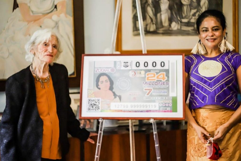 Conmemoran a María de Jesús de la Fuente con billete de la Lotería Nacional